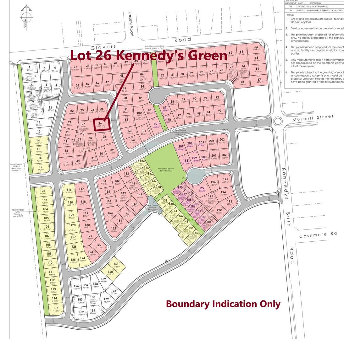 Lot 26 Kennedys Green, Halswell, Canterbury - Land Sold on 08 08 2023